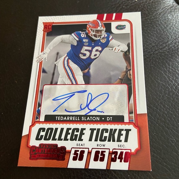 Accessories | Tedarrell Slaton 221 Score Football Rookie Card | Poshmark